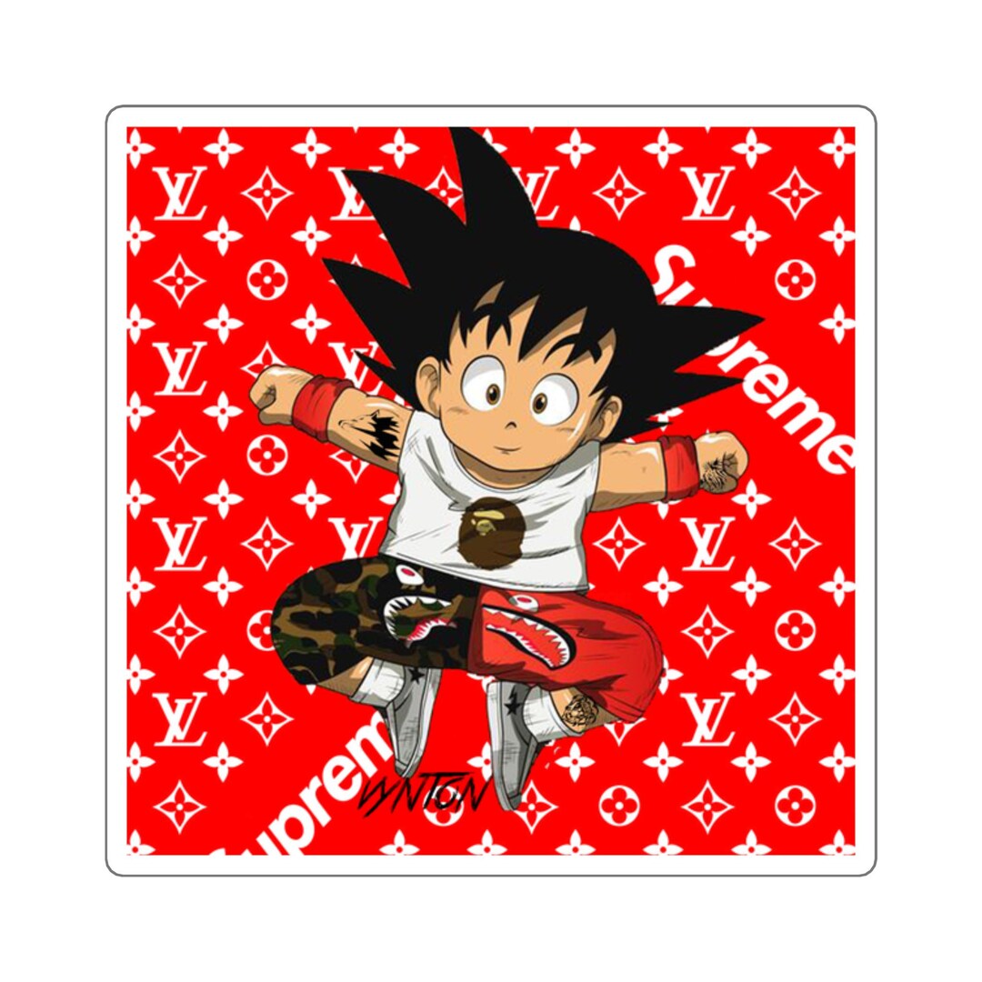 Baby Goku Supreme Sticker/ Goku Sticker/anime Stickers - Etsy