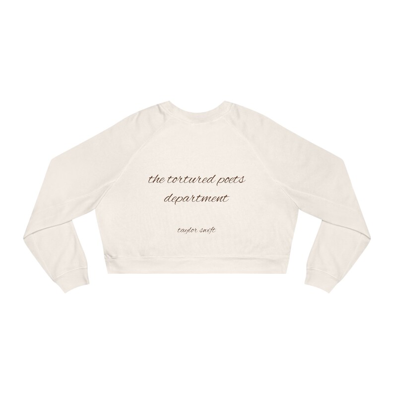TTPD Cropped Sweatshirt Album Cover and Typewriter - Etsy