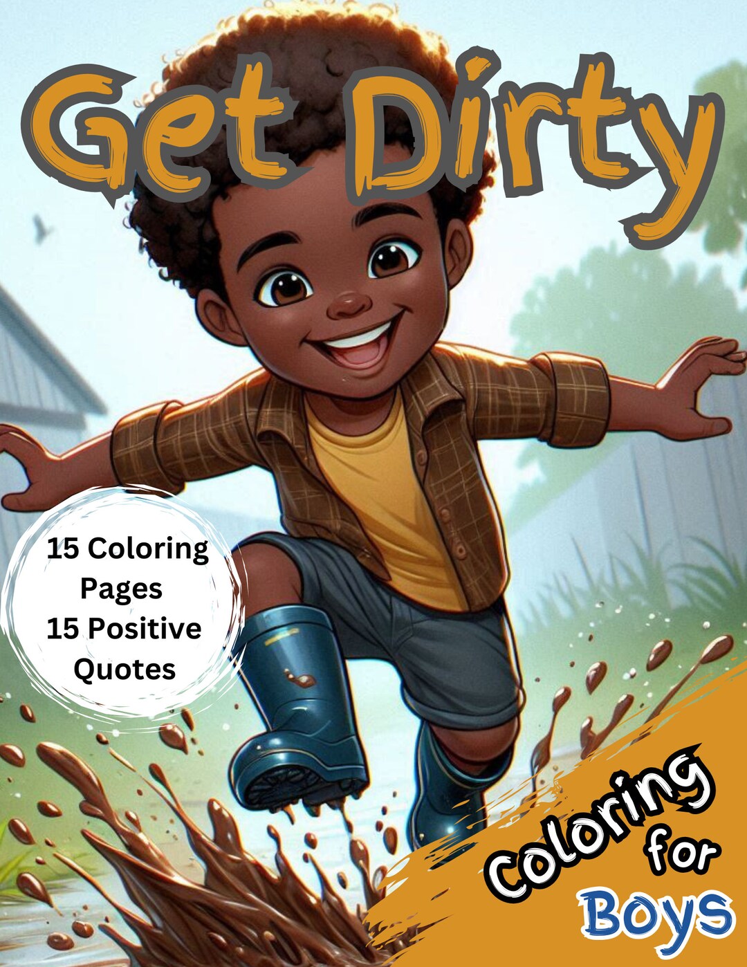 Get Dirty Printable Coloring Pages for Kids Coloring Book Children's ...