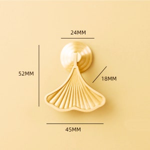 Solid Brass Fan Drop Knobs | Art Deco Fan Knobs | Gold Drop Knobs for Dresser | Fan Dresser ...