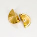 Solid Brass Fan Knobs, Gold and Silver, Textured Dresser Knobs, Half-circle Door Knobs ...