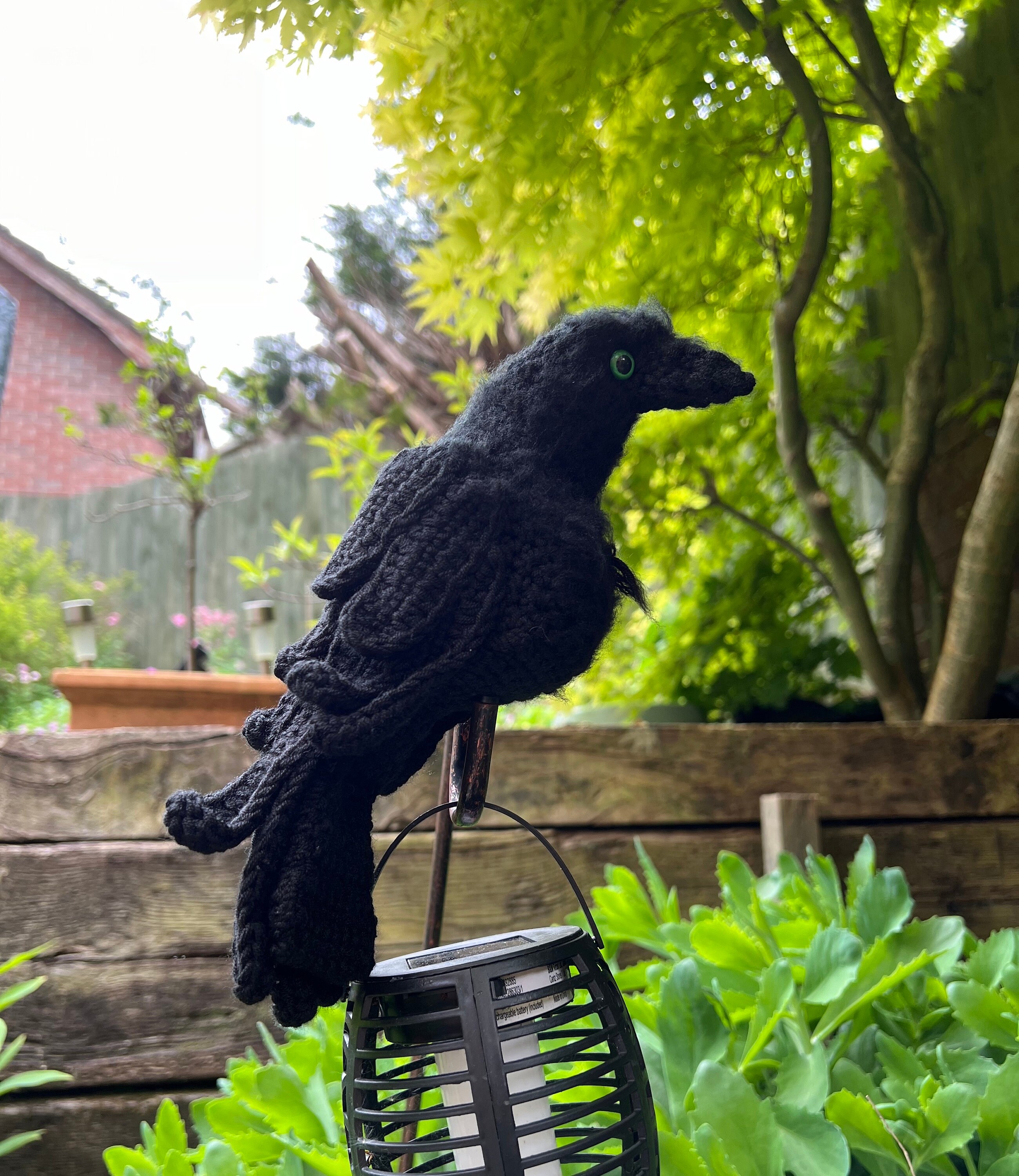 Emotional Support Raven, Crochet Art Doll, Gothic, Poe, Nevermore ...