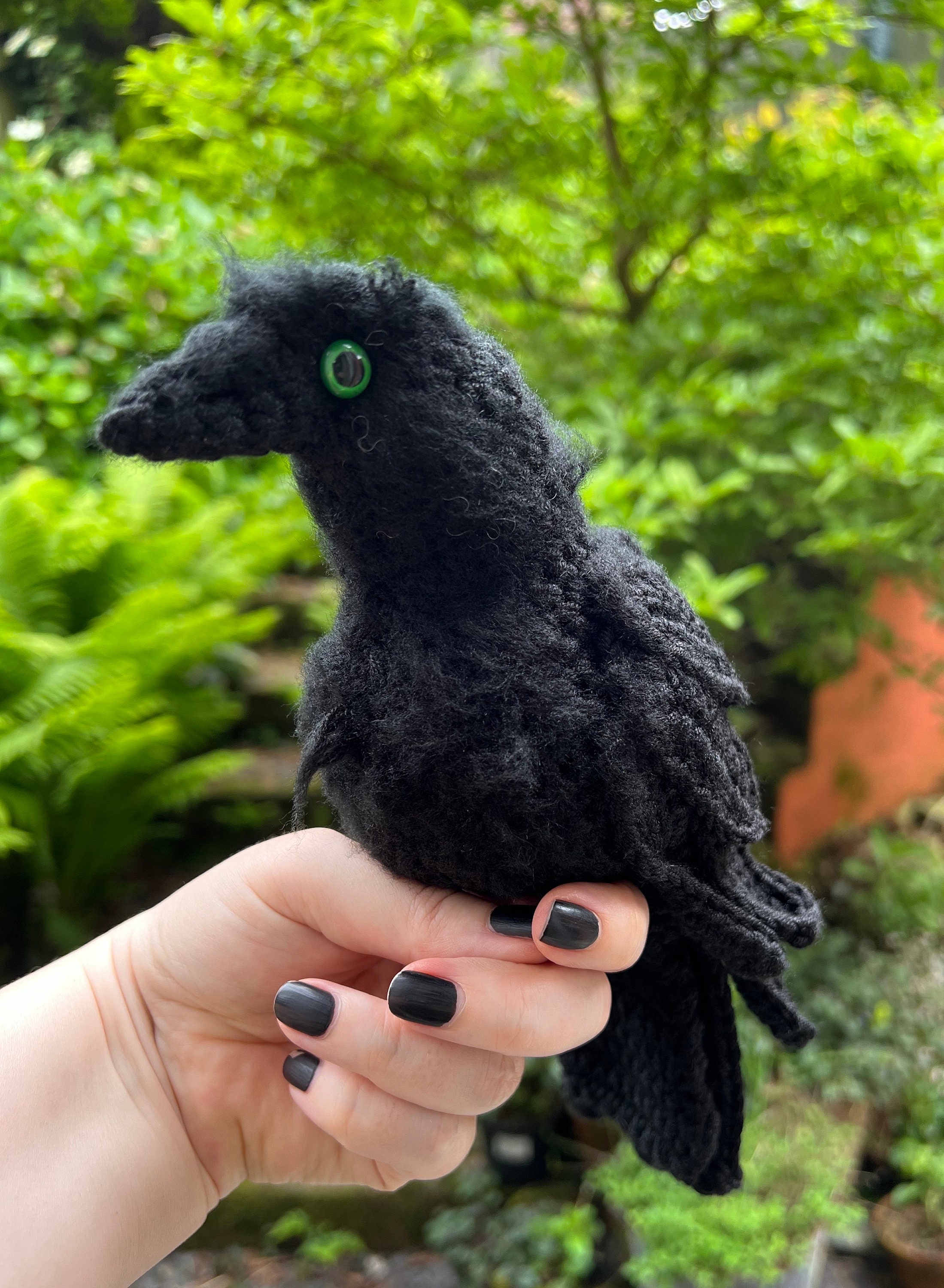 Emotional Support Raven, Crochet Pattern, Spiritual Animal Pattern ...