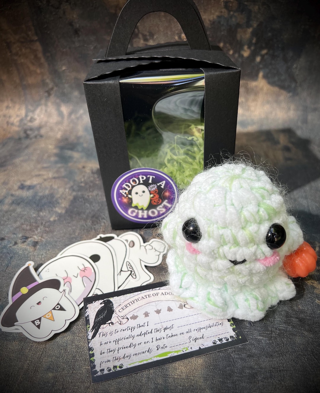 Adopt a Ghost, Friend, Ghost Decor, Cute, Halloween, Goth Decor, Emo ...