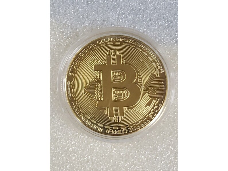 Bitcoin Commemorative Coin 24K Gold Plated BTC Limited Edition ...
