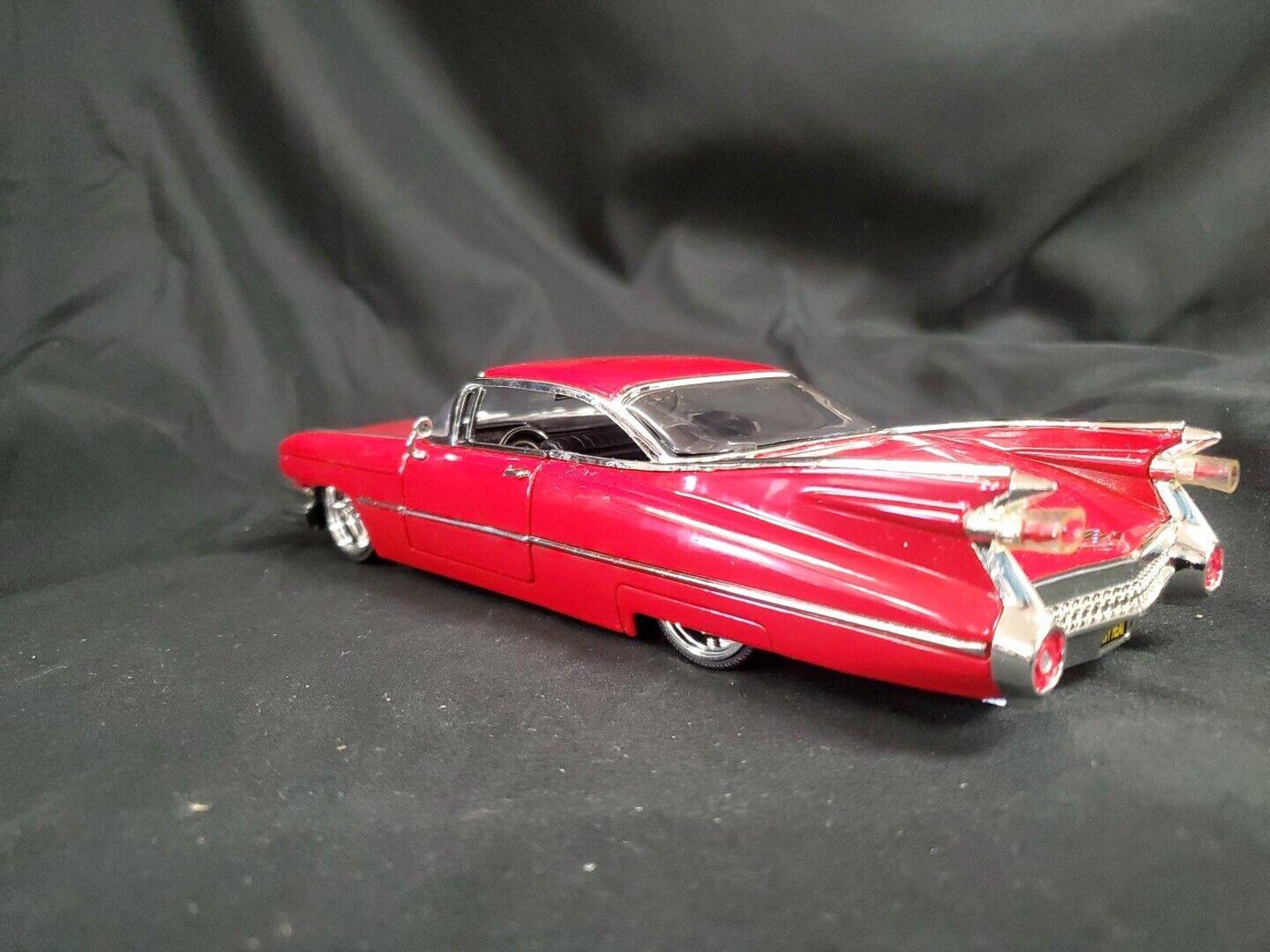 Jada Toys 1958 Cadillac Deville Red Diecast Model Car 1:24 Scale No ...