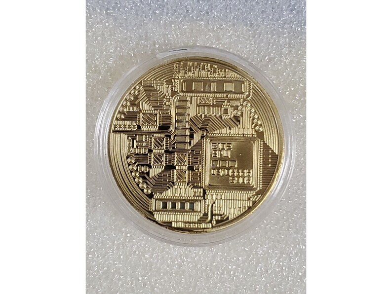 Bitcoin Commemorative Coin 24K Gold Plated BTC Limited Edition ...