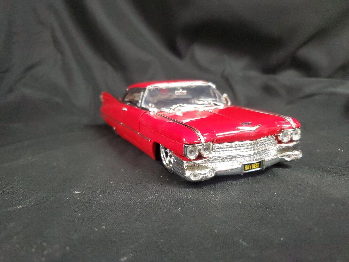 Jada Toys 1958 Cadillac Deville Red Diecast Model Car 1:24 Scale No ...