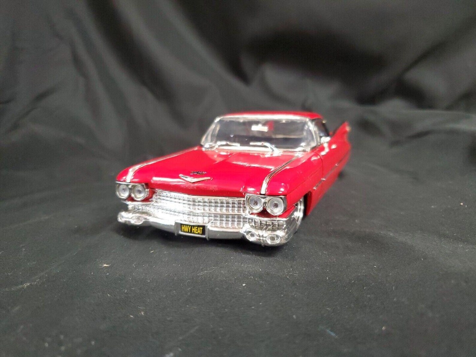Jada Toys 1958 Cadillac Deville Red Diecast Model Car 1:24 Scale No ...