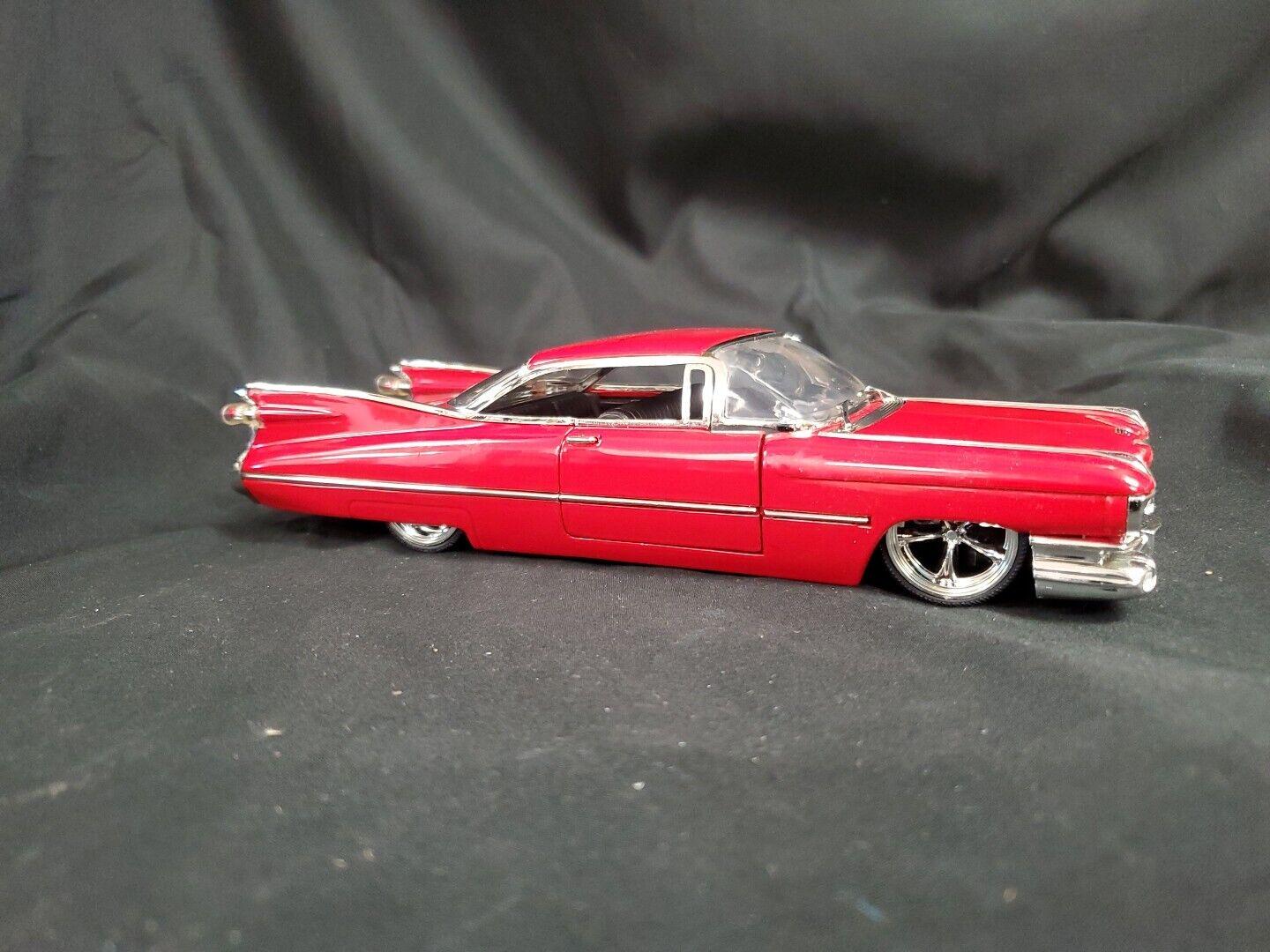 Jada Toys 1958 Cadillac Deville Red Diecast Model Car 1:24 Scale No ...
