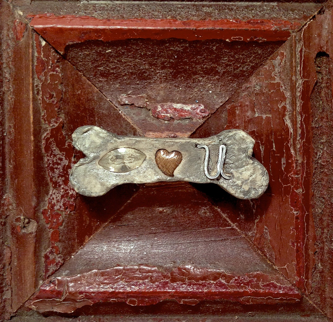 Eye Heart U Heart Art Valentine Art Original Mixed Media Assemblage ...