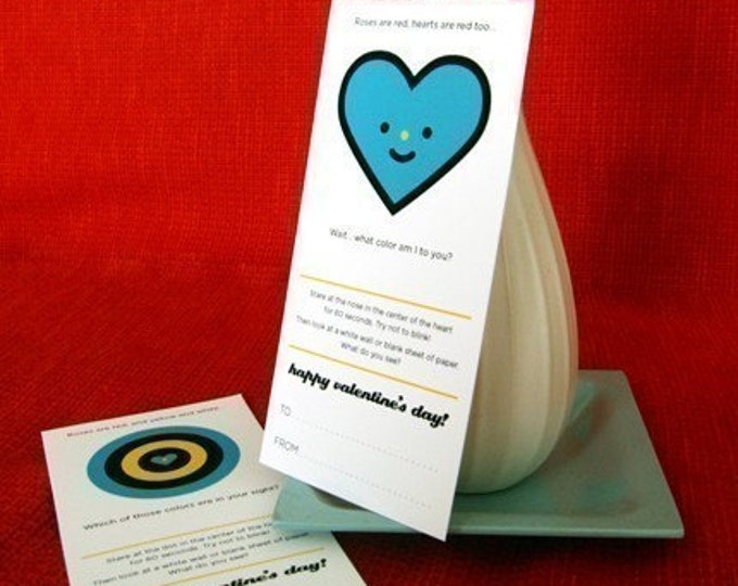 OPTICAL ILLUSION Printable Valentines - Cards for Classroom - Etsy