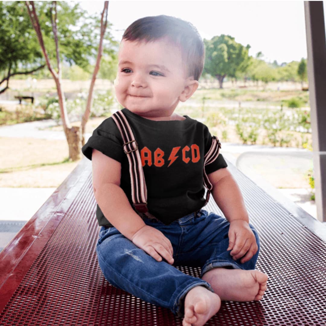Adorable abcd Baby Band Tee Rock Style Infant & Toddler Shirt - Etsy