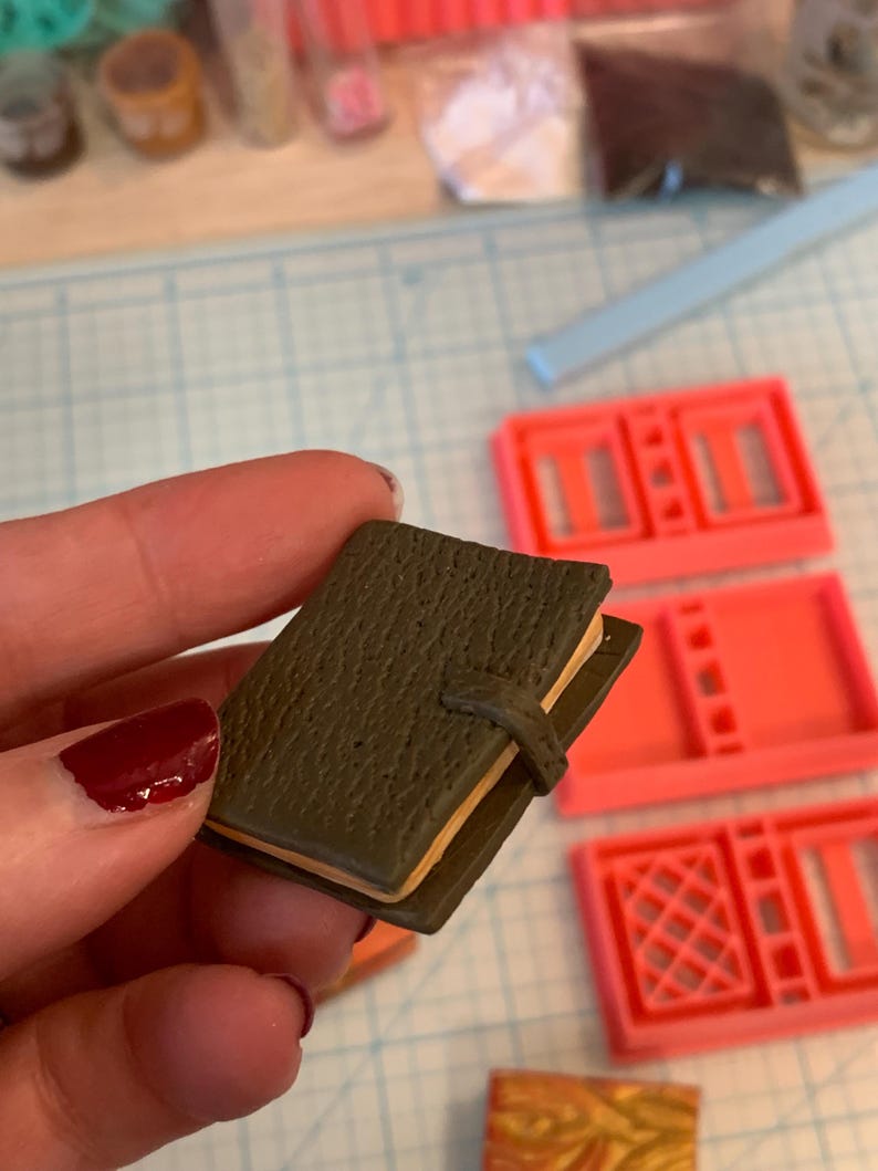 Miniature Book Cutter Set | Polymer Clay Tiny Book Making Kit, Page ...