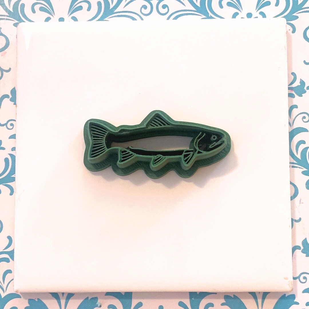 Trout Polymer Clay Cutter: Fishing Jewelry Making Tool, 2 Sizes - Etsy