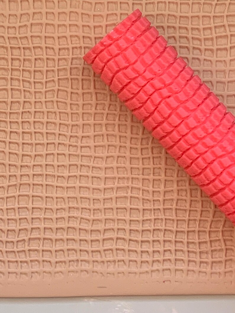 Peanut Texture Roller for Polymer Clay | Soft Wavy Grid Fabric Texture ...