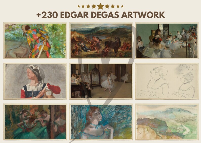 Edgar Degas Vintage Downloadable Art for Samsung TV | Digital Wall Art ...
