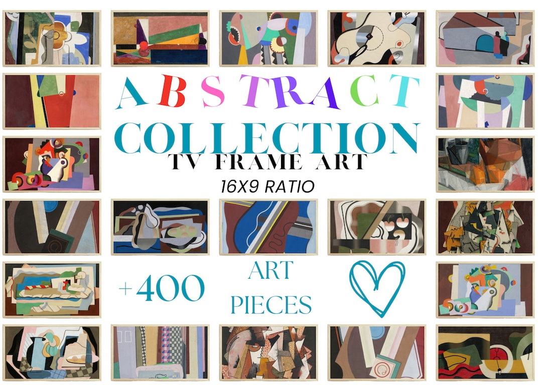 Abstract Vintage Art for Samsung Frame TV, +400 Retro Digital Downloads ...