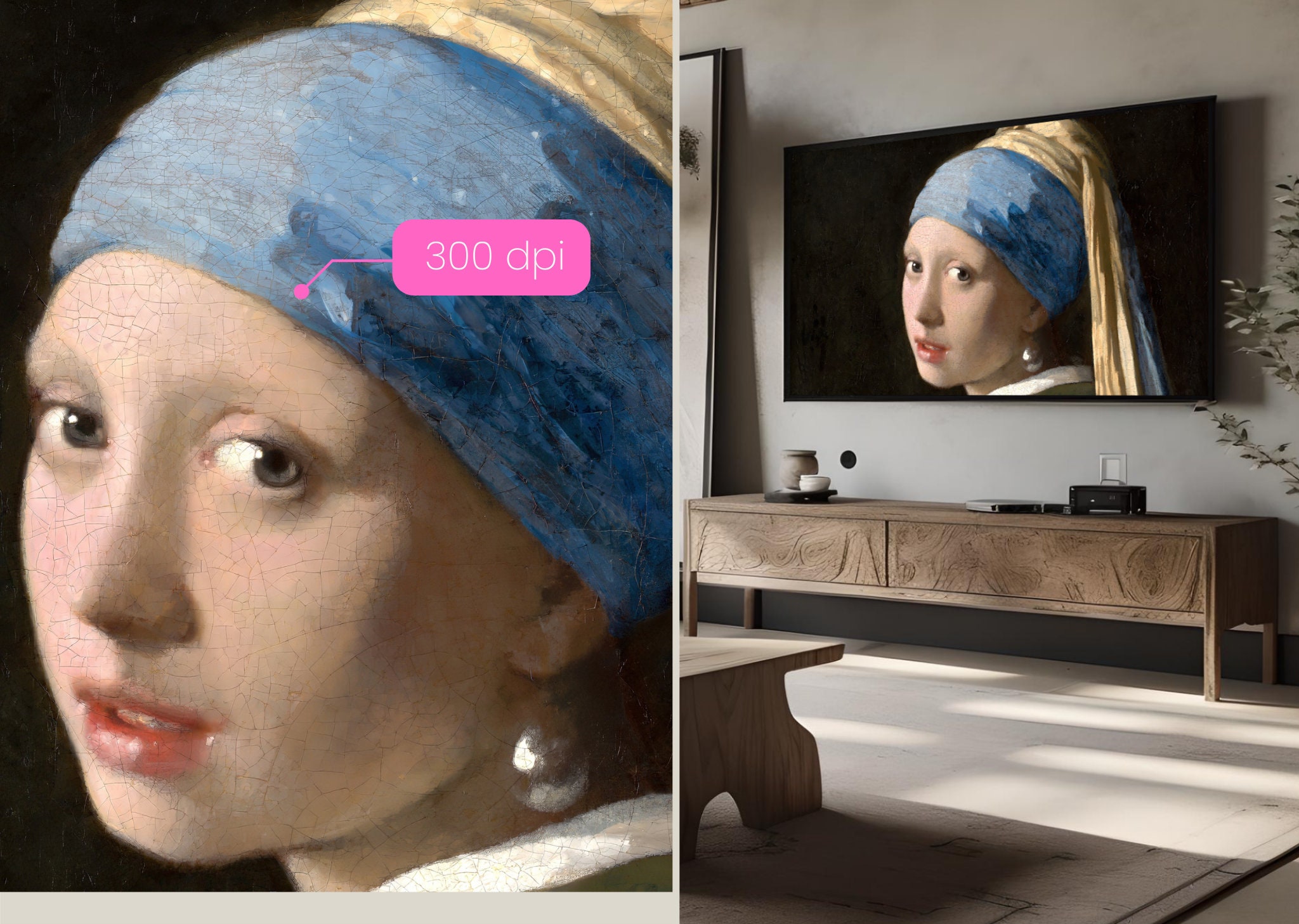Vintage Johannes Vermeer Collection for Samsung Frame TV, 35 Pieces ...