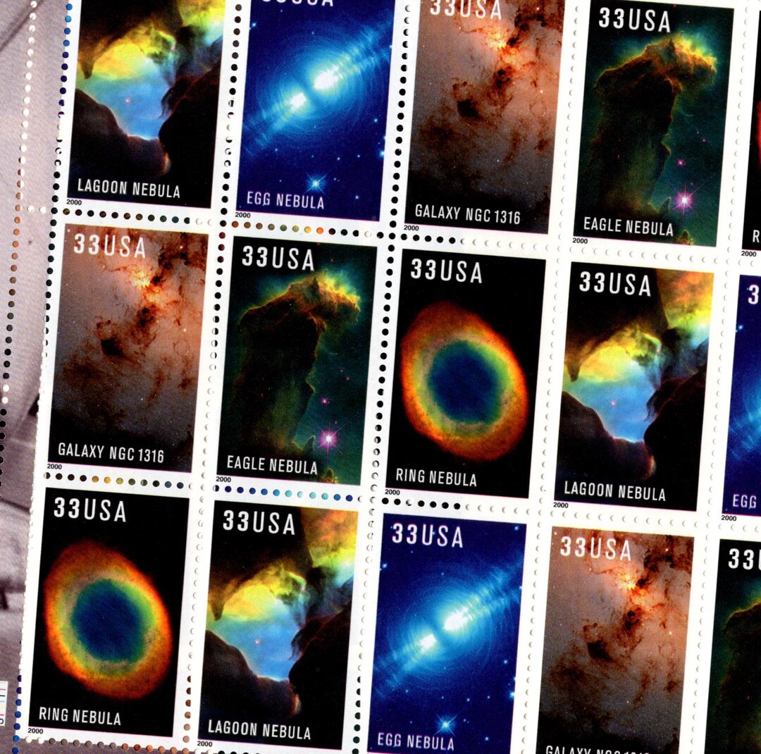 Issued 2000 33 Cent Edwin Powell Hubble Telescope Unused Postage Stamps ...