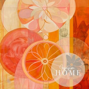 Eclectic Botanicals Vivid Floral Pattern Poster Wall Art Eclectic Art ...