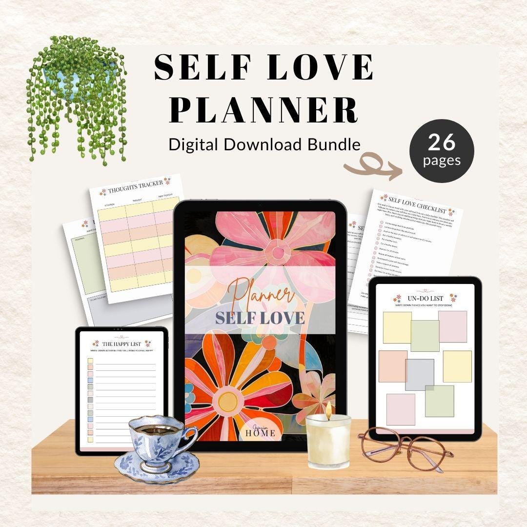Self-love Planner – Printable and Fillable Instant Digital Download - Etsy