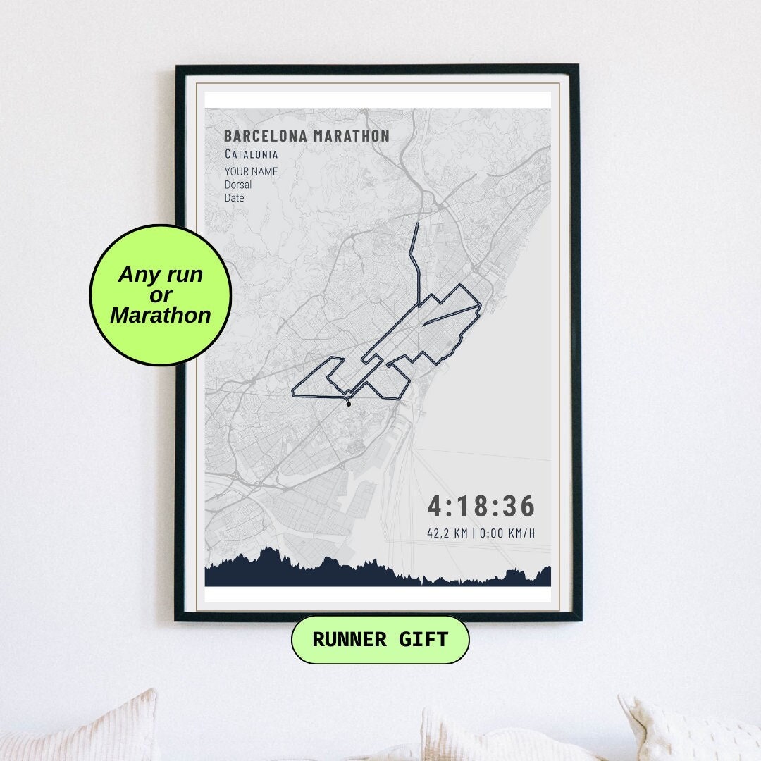 Personalised BOSTON Marathon Print BOSTON Gift Map Running Map Poster ...