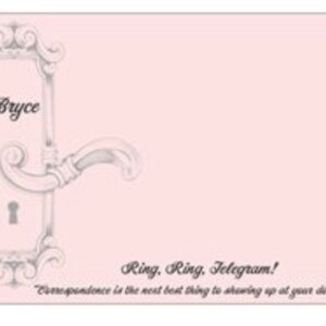 Personalized Downton Abbey Telegram Stationery Kate Spade Inspired ...