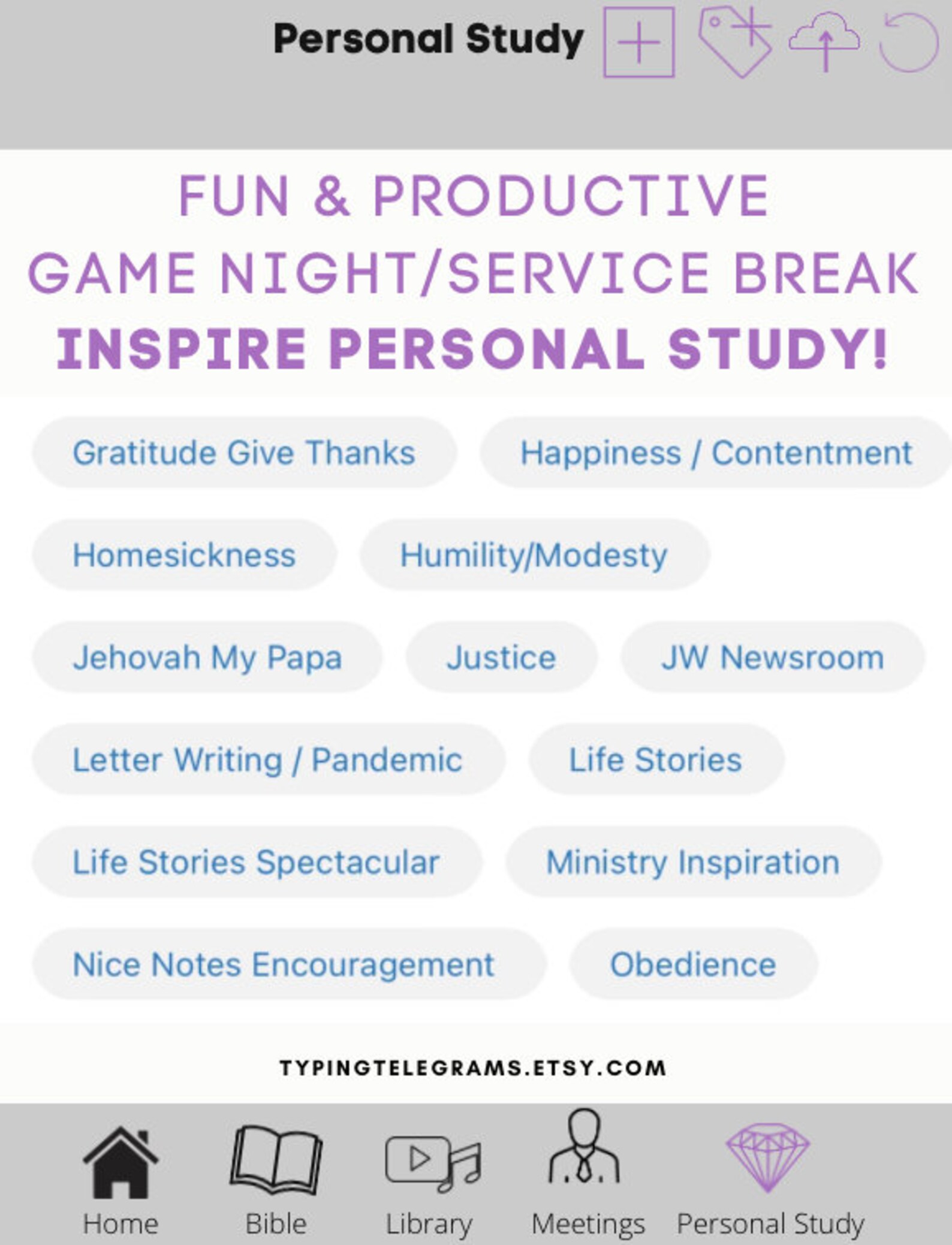 JW Gems Game JW Library App JW Game Zoom Games Best Life Ever Games Jw ...