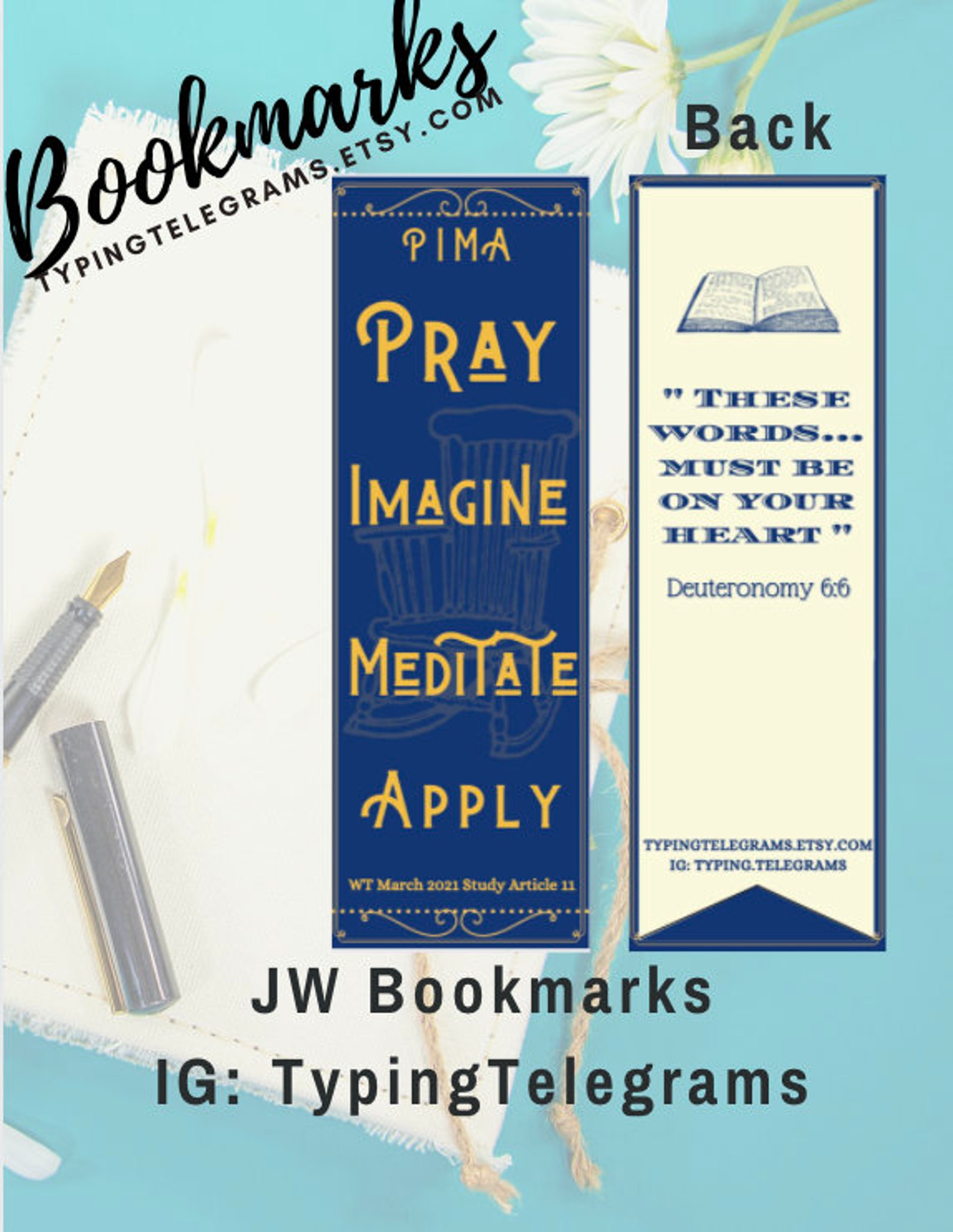 JW Bookmarks Best Life Ever Gifts JW Pioneer Gifts Powerful | Etsy