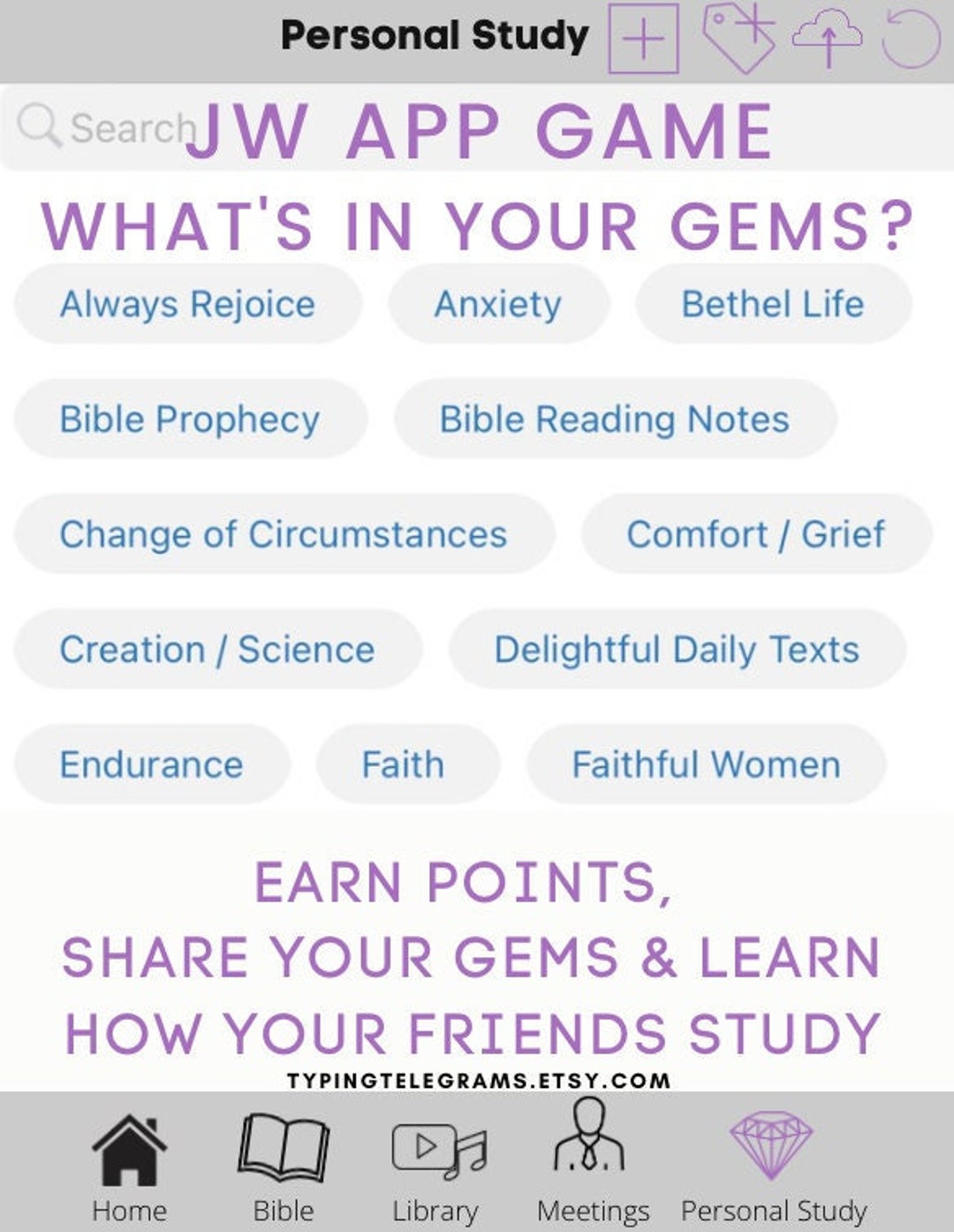 JW Gems Game JW Library App JW Game Zoom Games Best Life Ever Games Jw ...
