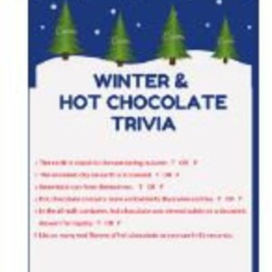 Winter Snow Day Game, Hot Chocolate Social Game, Snow Day Fun, Snow Day ...