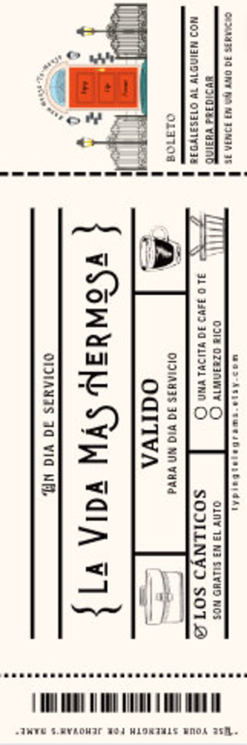 JW Ministry Ticket Bookmarks Ministry Gifts JW Pioneer Gifts - Etsy