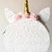 Large Unicorn Pinata With Flowers: Birthday Party Game (23 X 16 X 4 ...