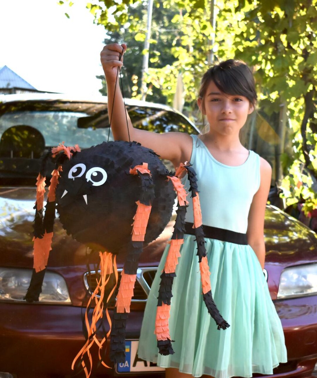 Halloween Spider Pinata 16 X 16 X 4 Inch, Black Spider Pinata, Large ...