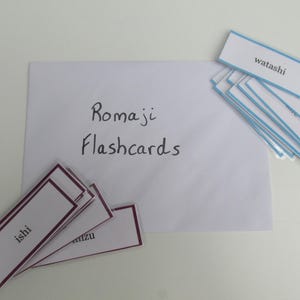 Japanese Romaji Learning Flashcards • 80 Words in 10 Lexical Sets • for ...