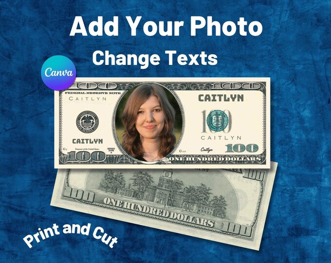 100 Dollar Bill Template Letter Page With 4 Real Size Dollar Bills ...