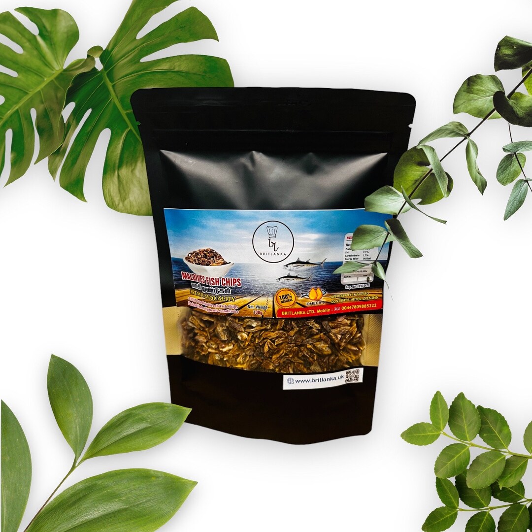 Sun Dried Maldive Tuna FISH CHIPS for Curries Dried Maldives Fish Chips ...