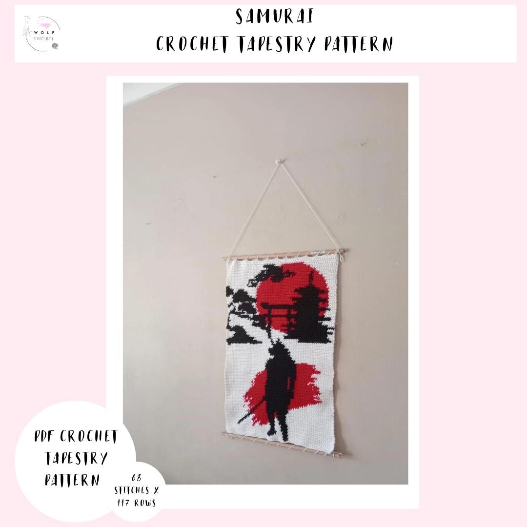 Samurai Crochet Tapestry Pattern - Etsy