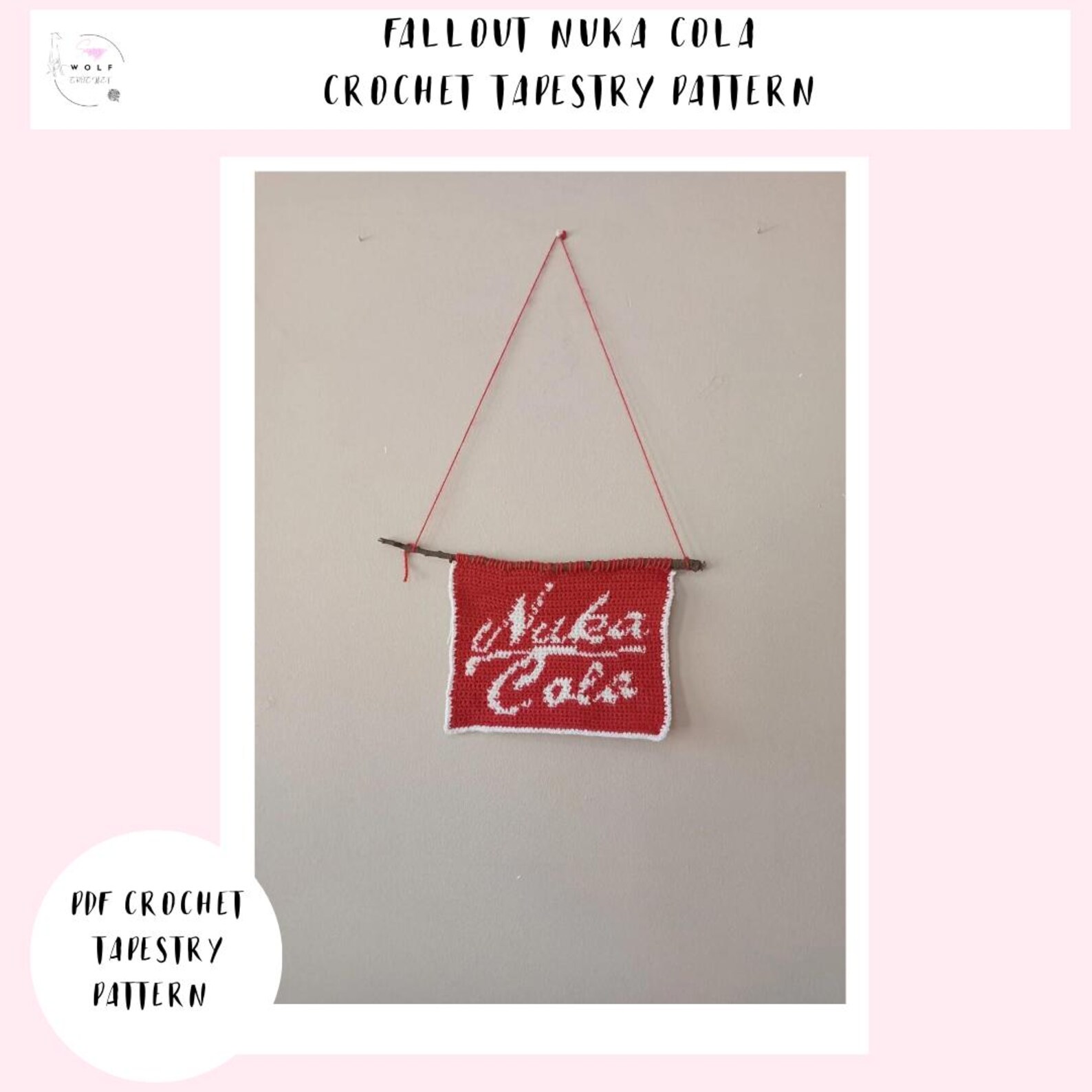 Fallout Nuka Cola Tapestry Crochet Pattern - Etsy