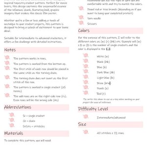 Jaws Crochet Tapestry Pattern - Etsy