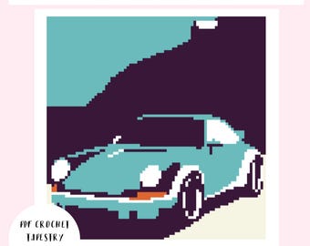 The F1 Car Tapestry Crochet Pattern - Etsy UK
