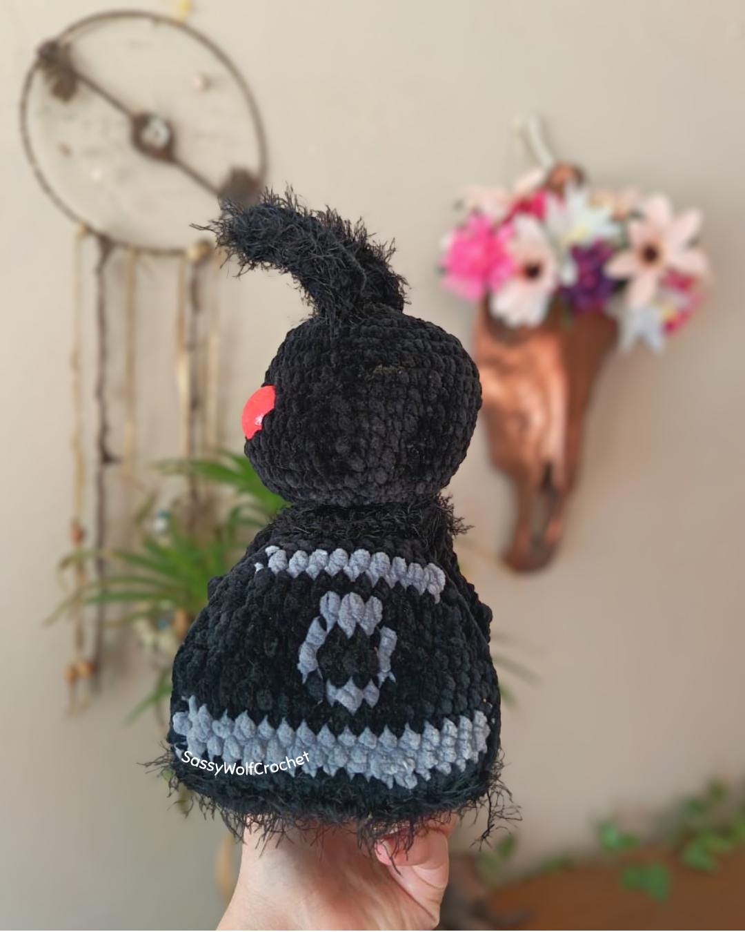 Mothman Crochet Pattern- Mothman Amigurumi Pattern- Mothman Holding a ...