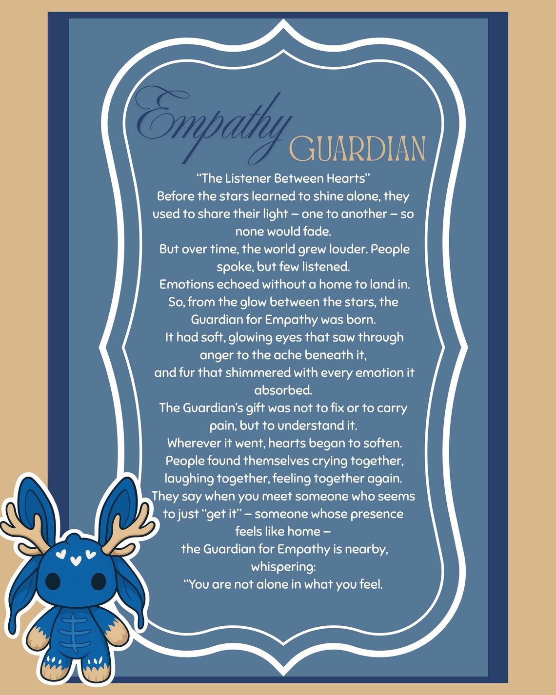 Empathy Guardian Crochet Pattern – Amigurumi Listener (PDF Pattern) - Etsy
