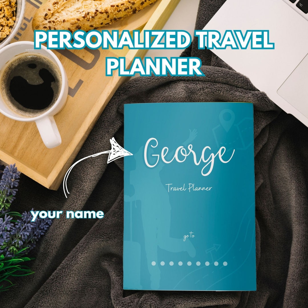 Personalized Travel Planner, Printable Planner for Men, Check List ...
