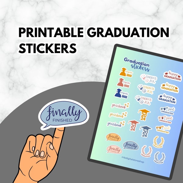Graduation Stickers - Etsy