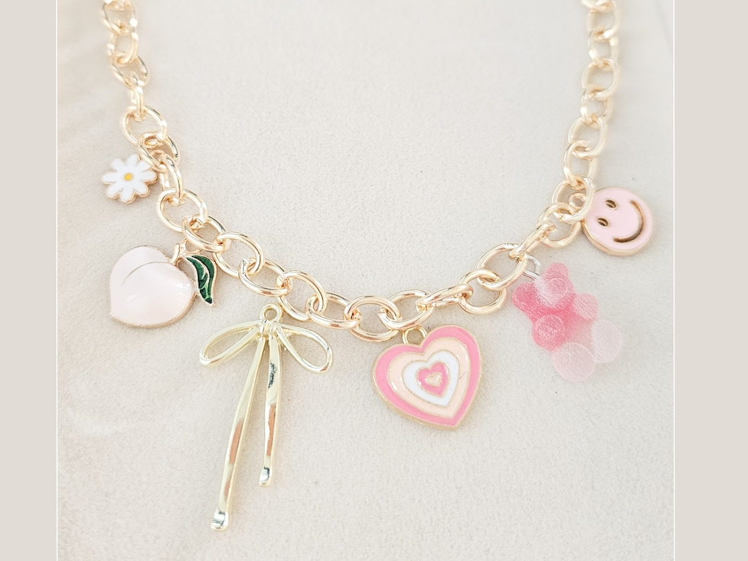 Custom Charm Necklace: Build Your Own Gold Chunky Necklace - Etsy