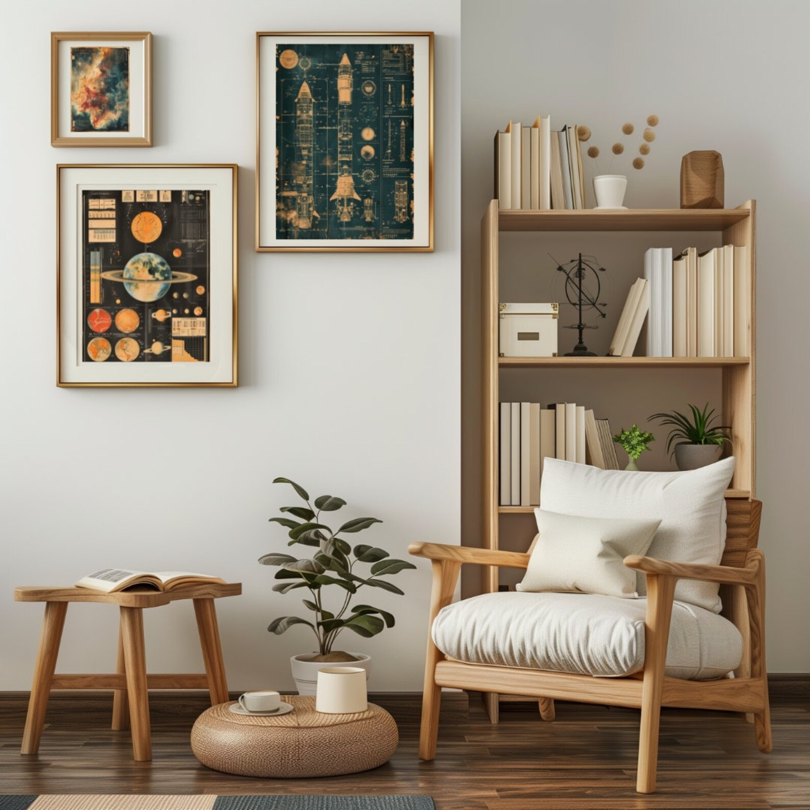 Technical Rocket Poster Print, Infographic, Astronomy Print, Vintage ...