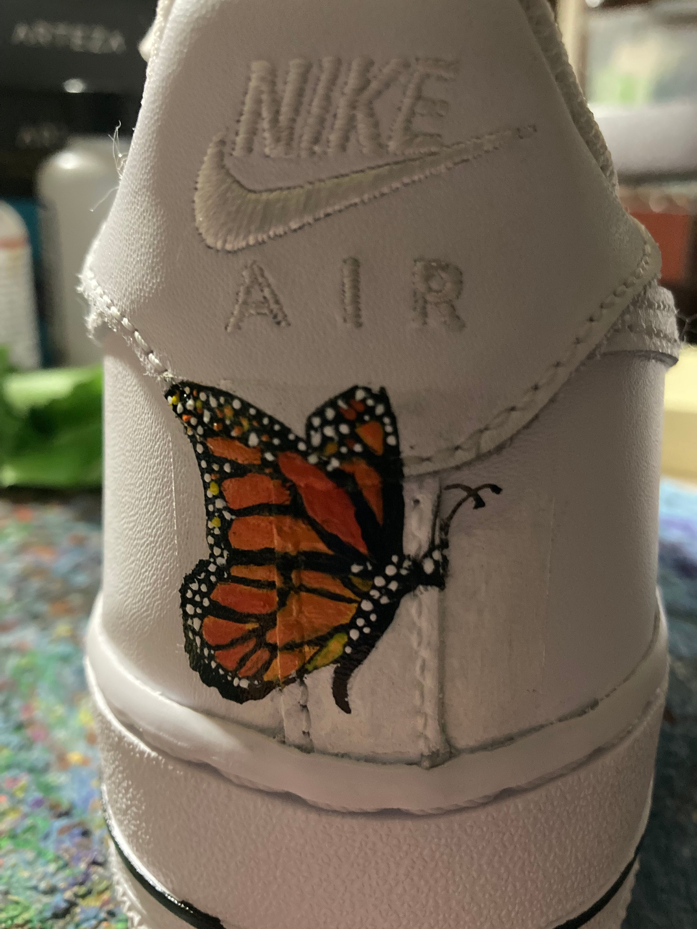 Monarch Butterfly Nike Air's - Etsy