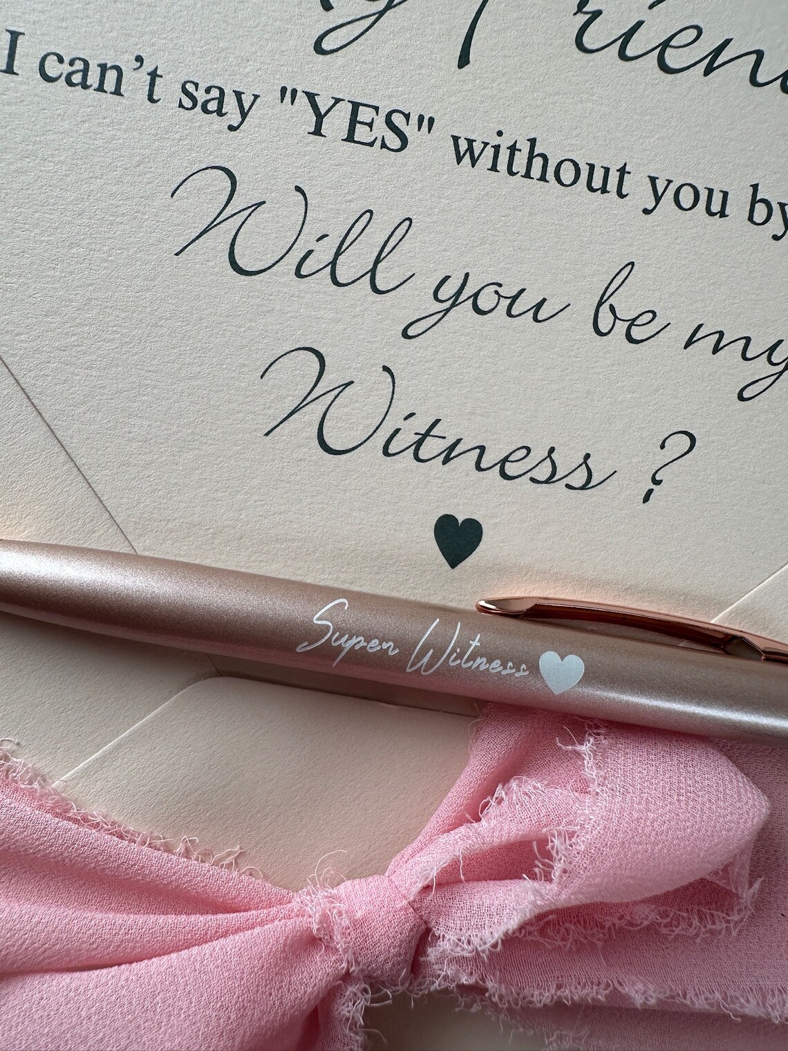 Witness Proposal With Card and Pen, Wedding, Mariage, Friend, Cousin ...